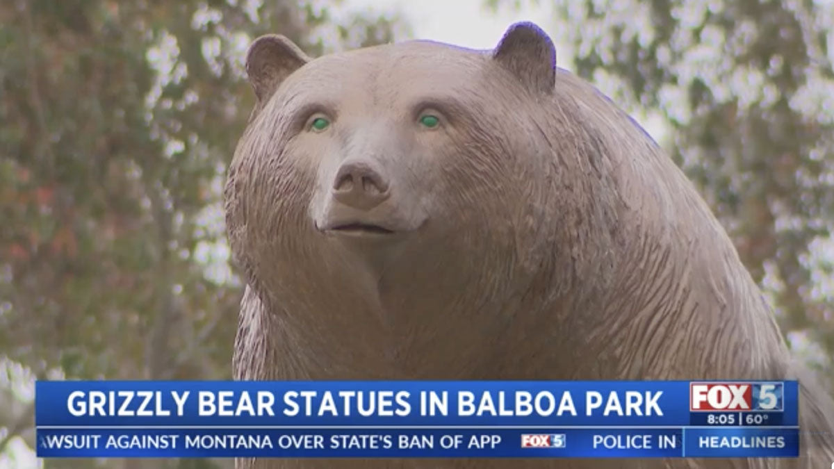 Grizzly Bear Statues Return to Balboa Park – San Diego Automotive Museum
